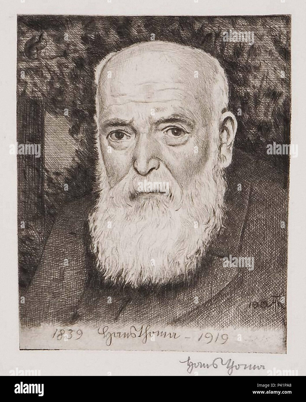 Thoma Hans - Self Portrait 1 Stock Photo - Alamy