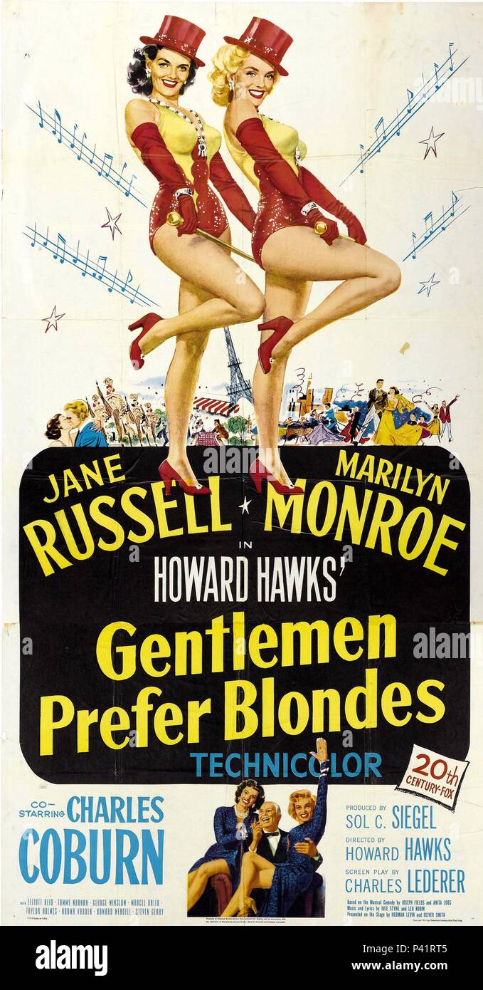 Original Film Title: GENTLEMEN PREFER BLONDES. English Title: GENTLEMEN ...