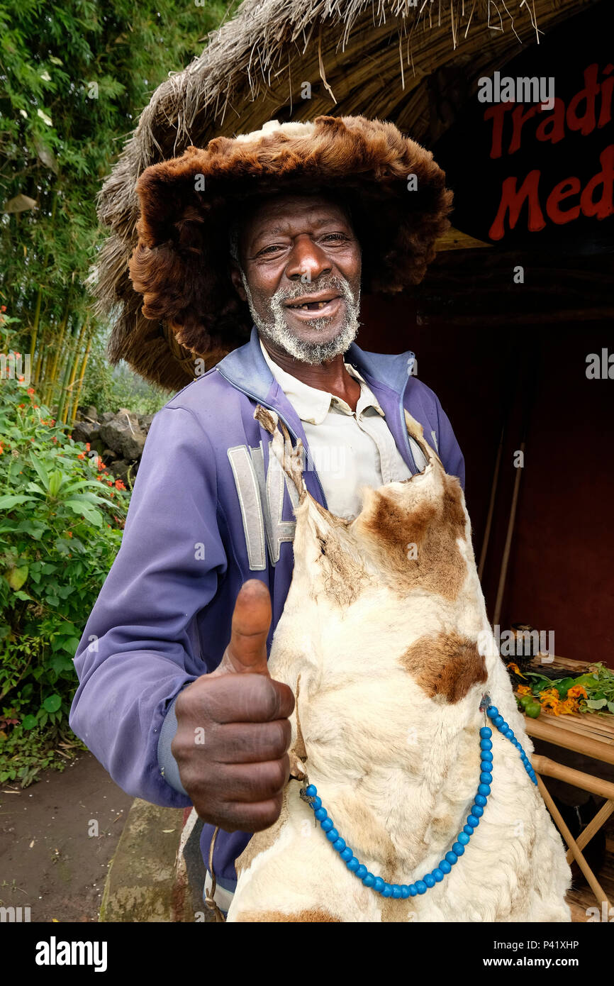 Rwanda, Ruhengeri, Musanze, Iby'Iwacu Cultural village Stock Photo - Alamy