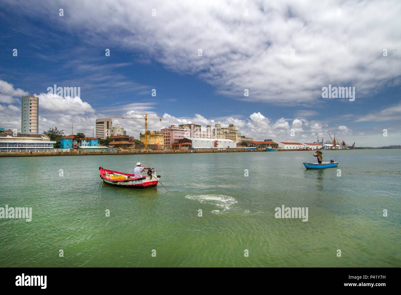 Recife-PE Rio Capibaribe Recife Antigo Orla de Recife Pescadores ...