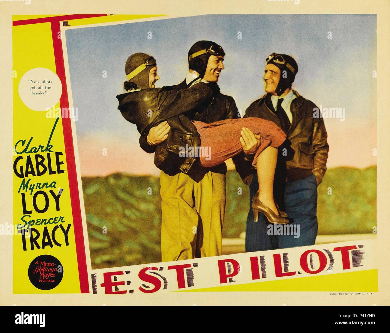 Original Film Title: TEST PILOT. English Title: TEST PILOT. Film ...