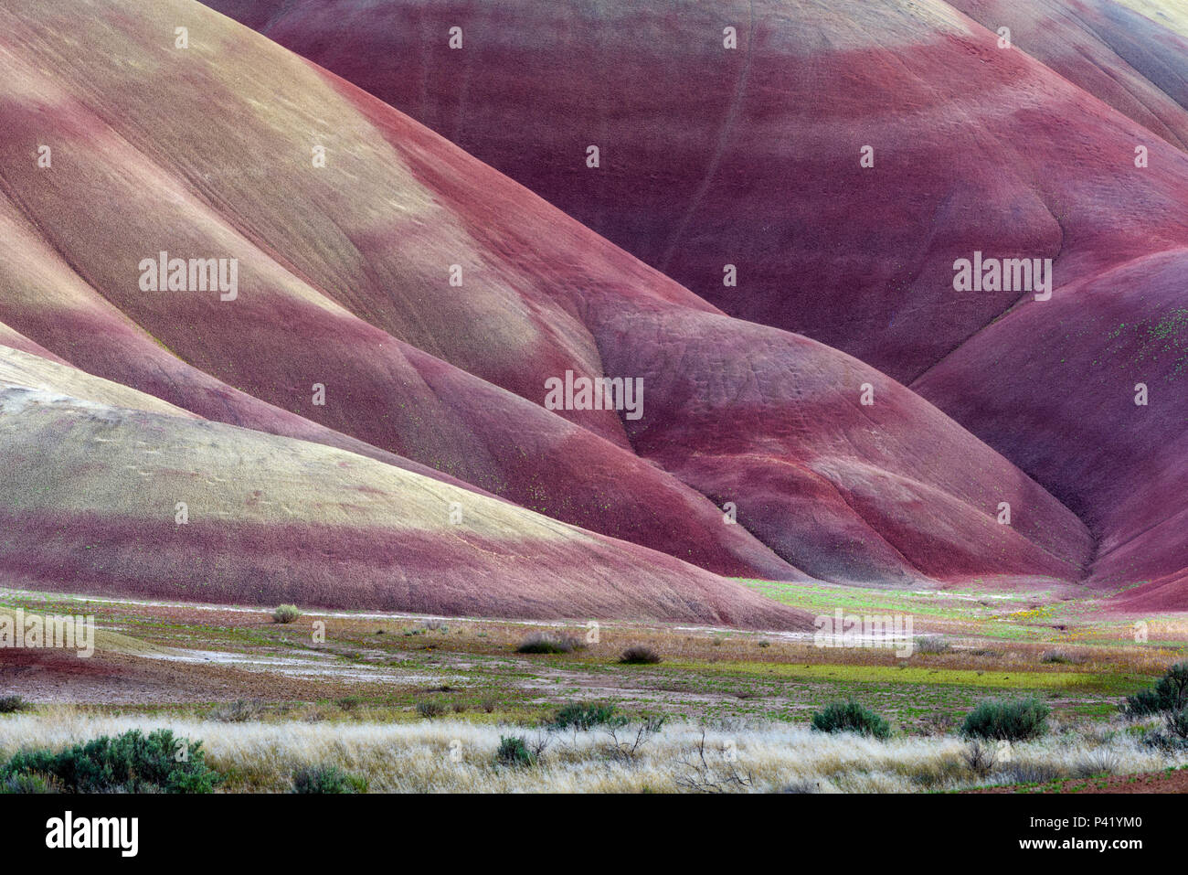 Painted Hills, John Day Fossil Beds National Monument, Oregon Stock ...