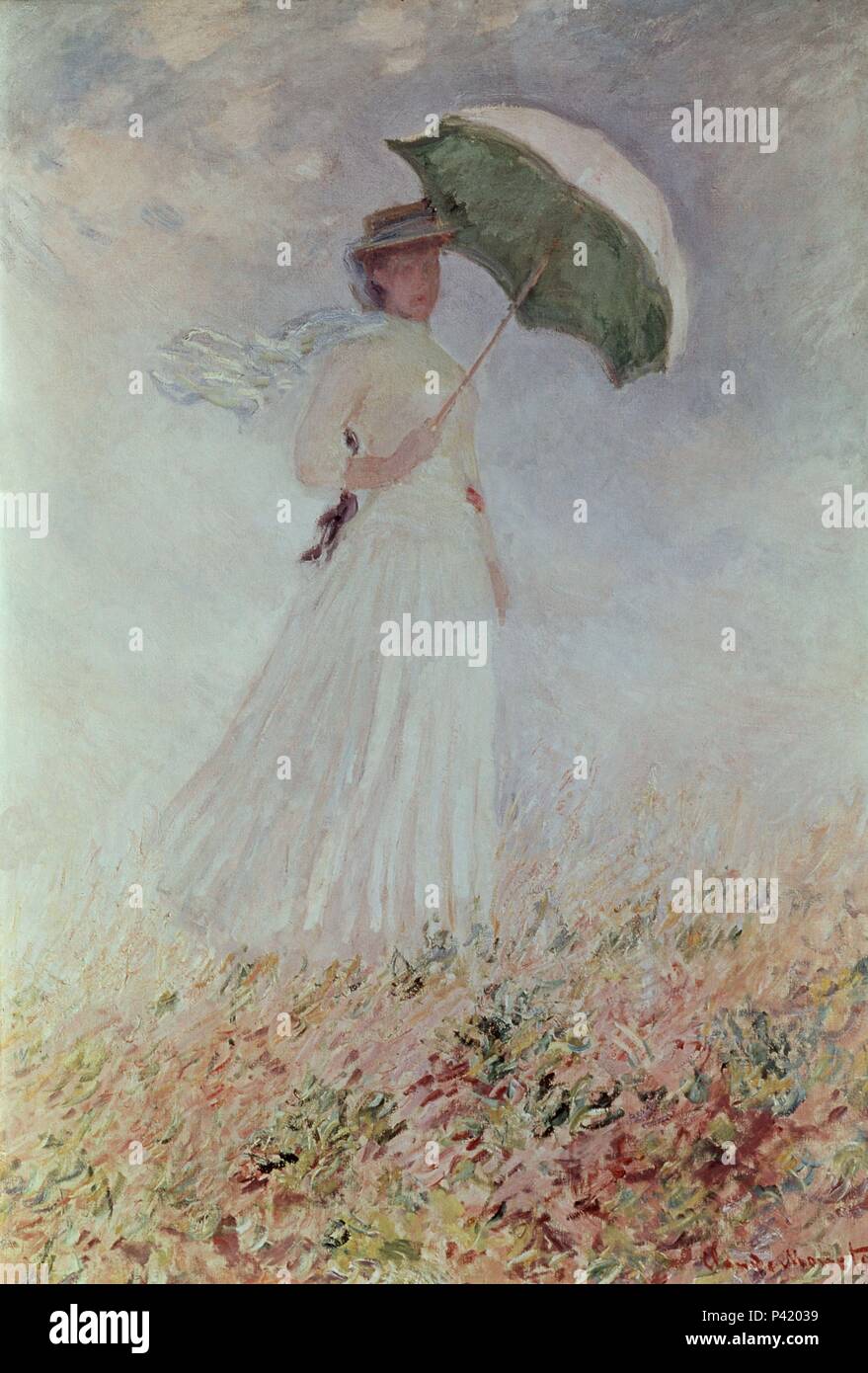 Woman With A Parasol Monet High Resolution Stock Photography and Images ...