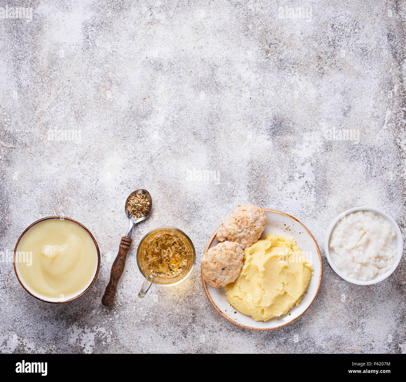 Diet food for the sick stomach Stock Photo - Alamy