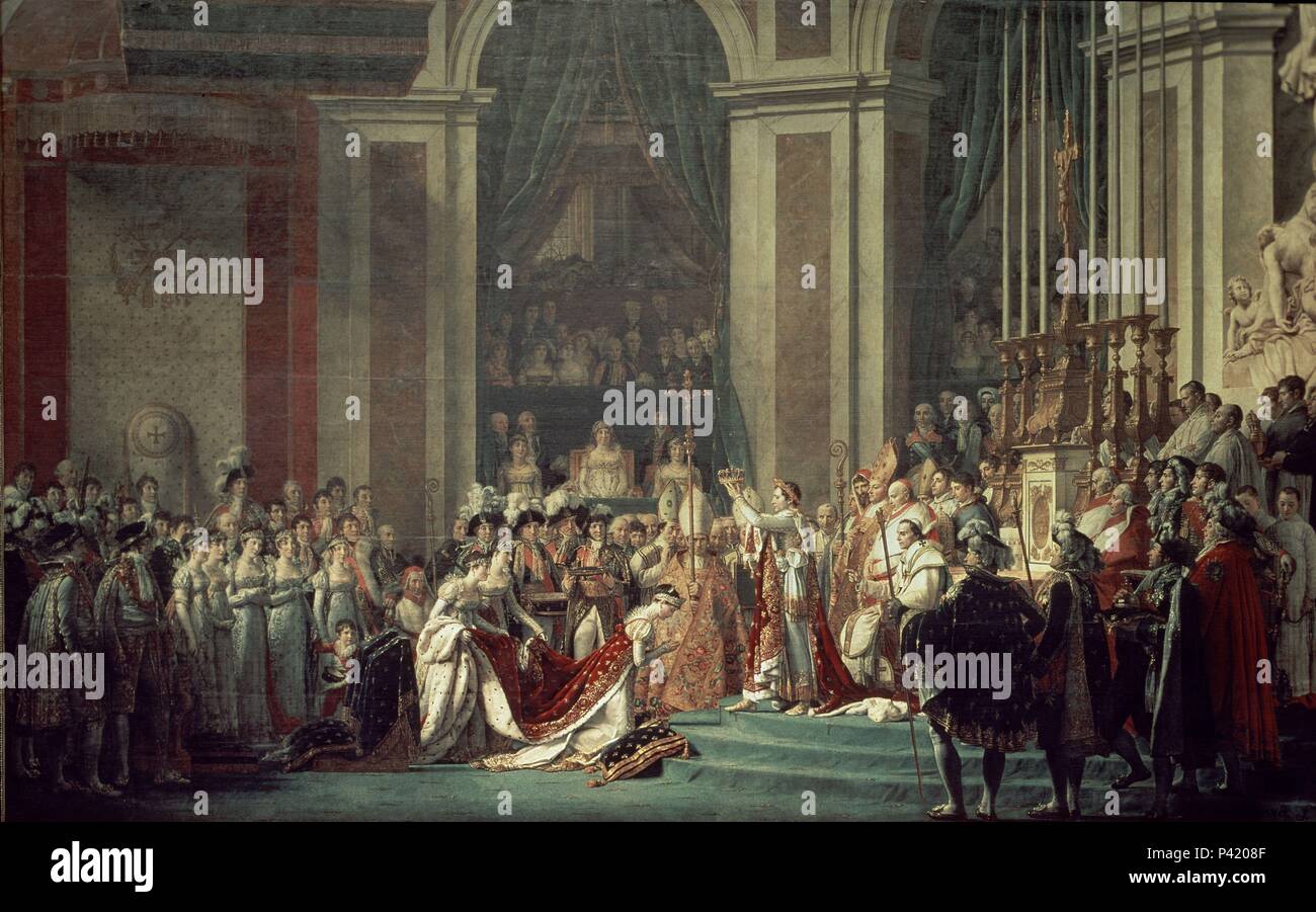 French school. Napoleon's coronation. 1805. Oil on canvas (620 x 970 cm ...