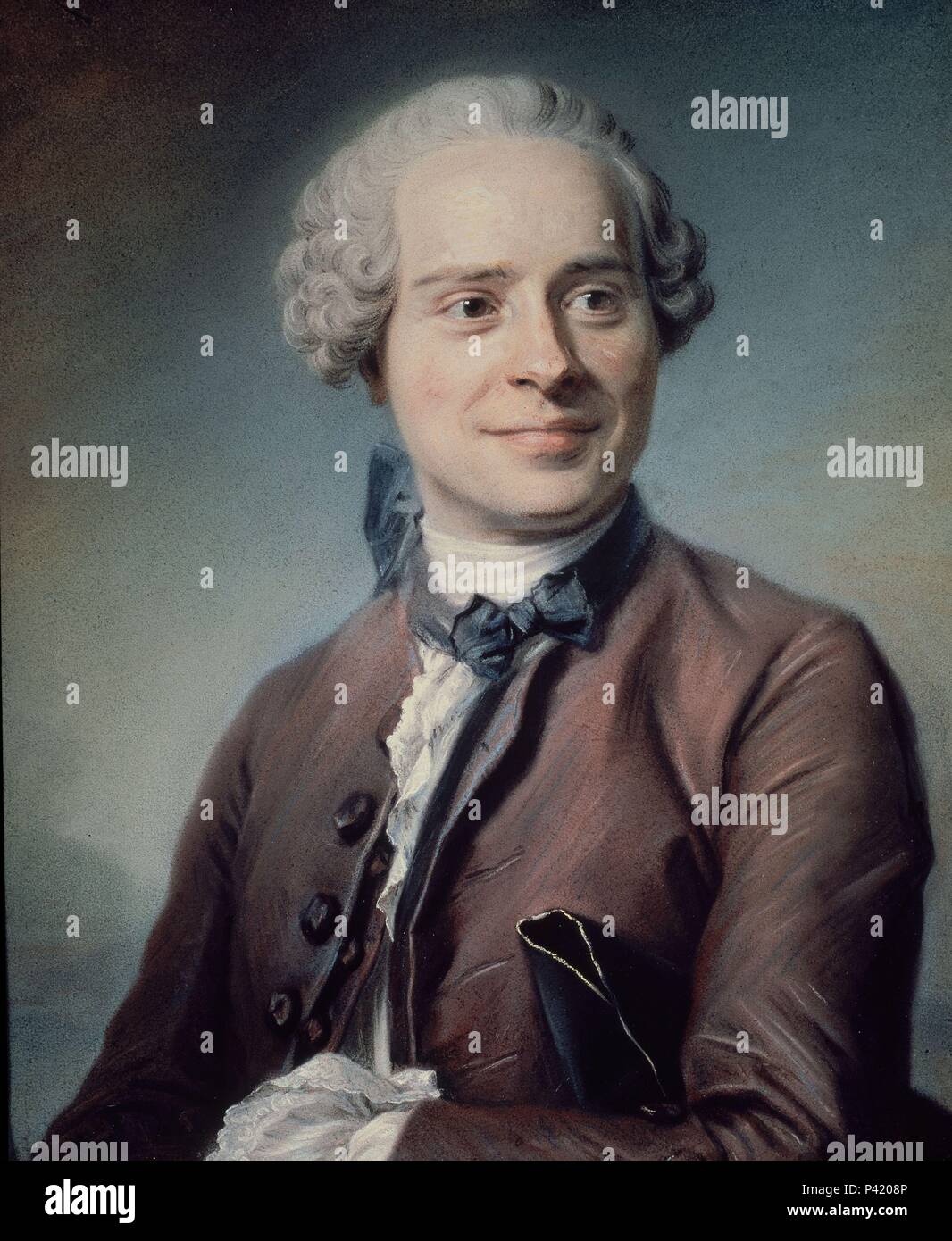 Portrait of D'Alembert - 1753 - oil on canvas - French Baroque. Author ...