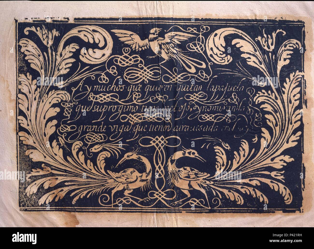 ORLA CALIGRAFICA - SIGLO XVII. Author: Pedro Díaz Morante (1565-1636 ...