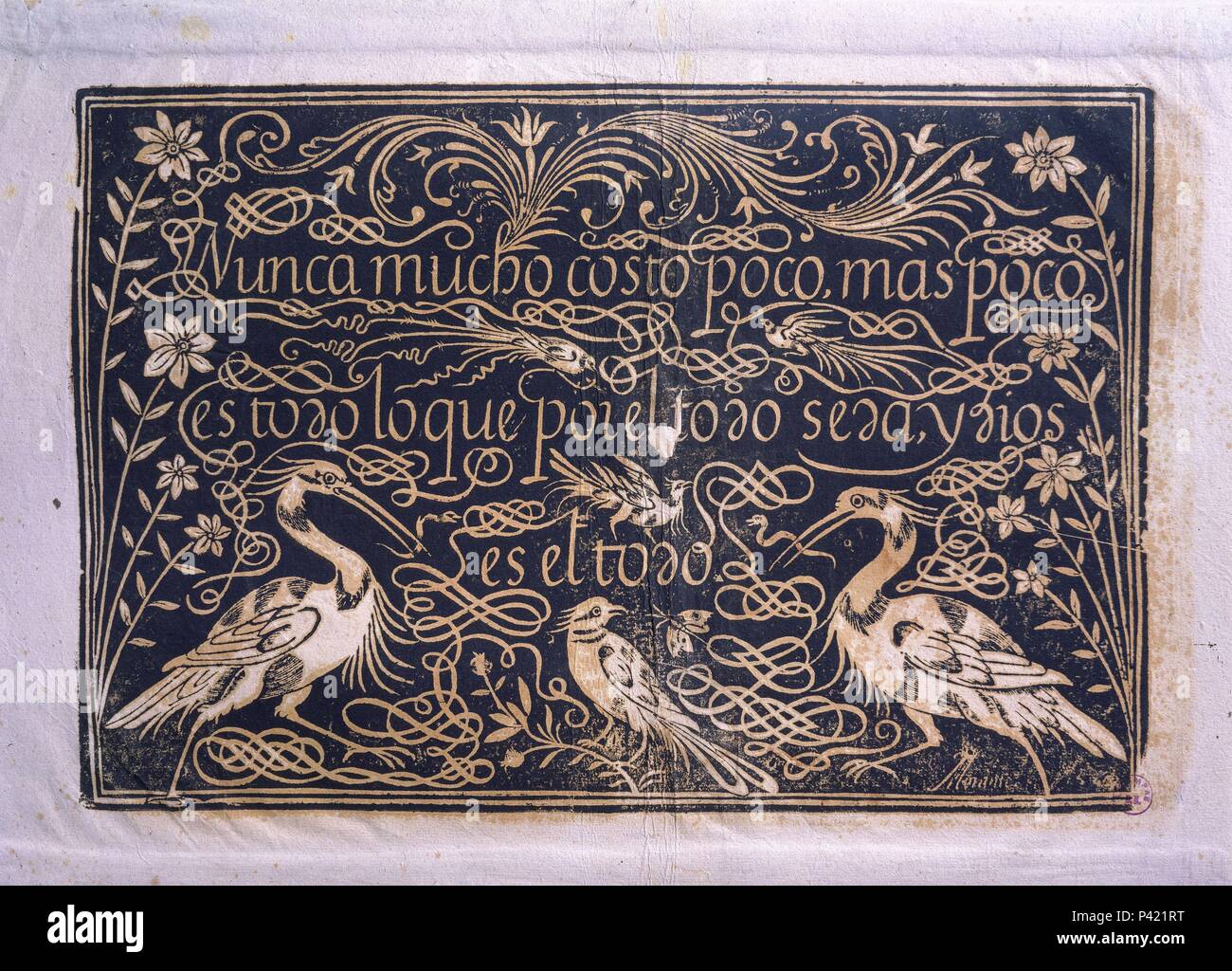 ORLA CALIGRAFICA - SIGLO XVII. Author: Pedro Díaz Morante (1565-1636 ...