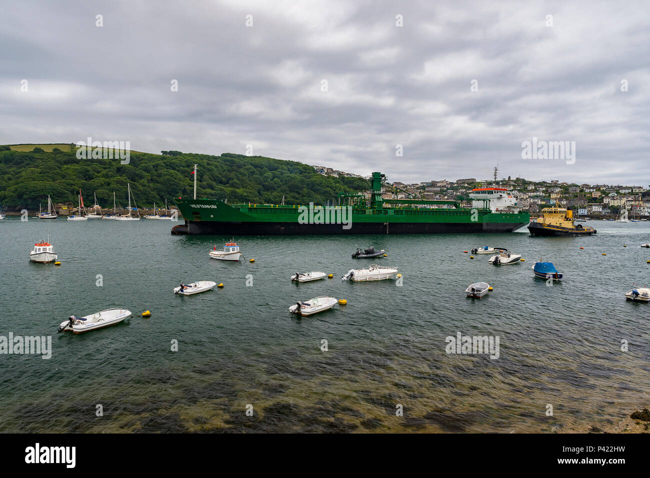 The Fowey Deep Water Harbour is popular stopping point for many large ...