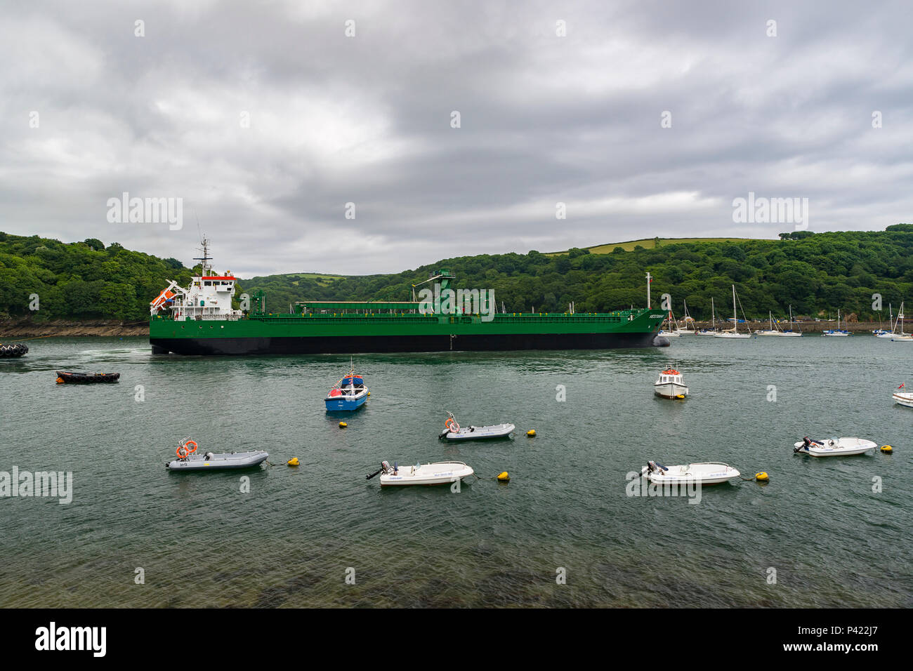 The Fowey Deep Water Harbour is popular stopping point for many large ...