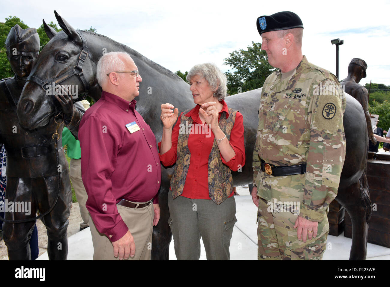Dr. Joseph Kinnarney, (left), Ms. Donna Dobberfuhl, and Brigadier ...