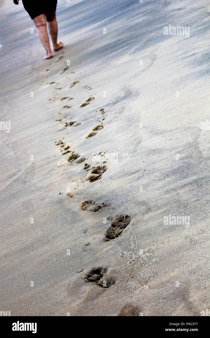 Pegadas na praia hi-res stock photography and images - Alamy
