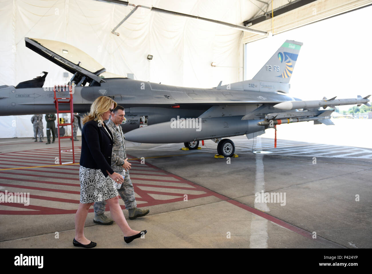 U.S. Air Force Col. Craig R. Baker, Commander of the 180th Fighter Wing ...