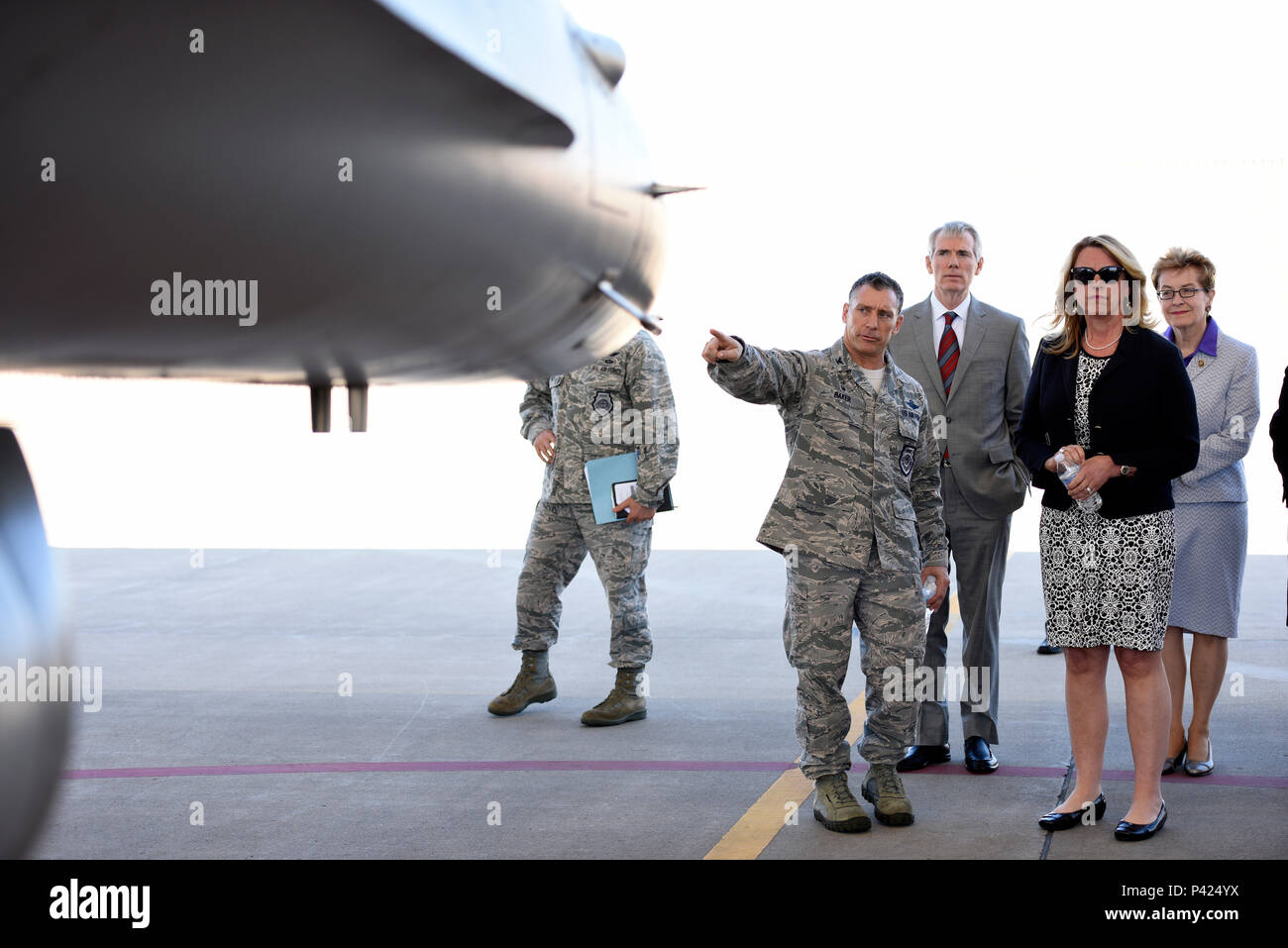 U.S. Air Force Col. Craig R. Baker, Commander of the 180th Fighter Wing ...