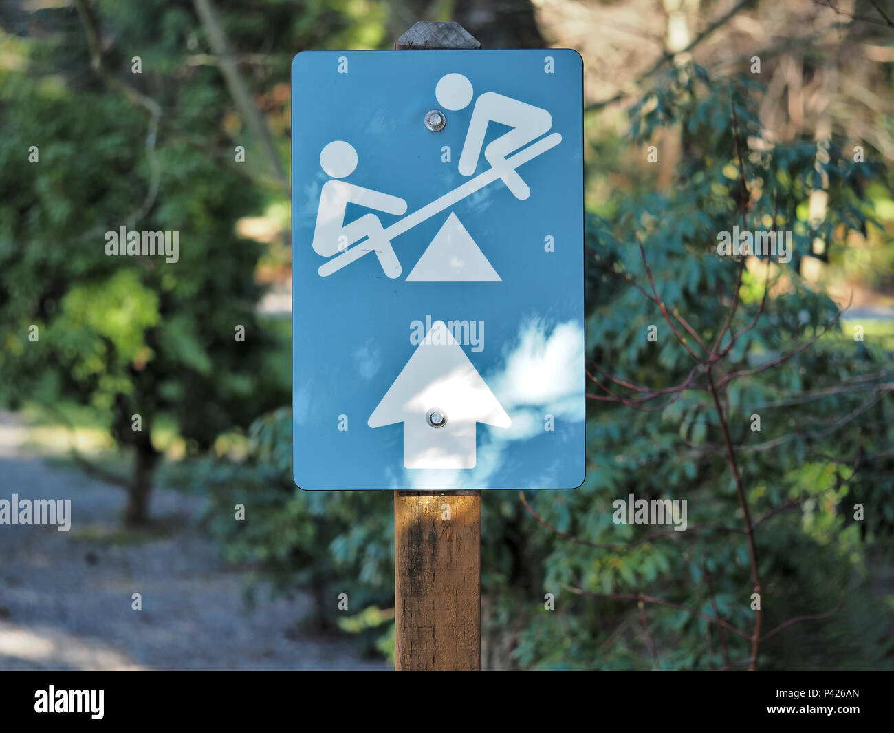 Children playground sign hi-res stock photography and images - Alamy