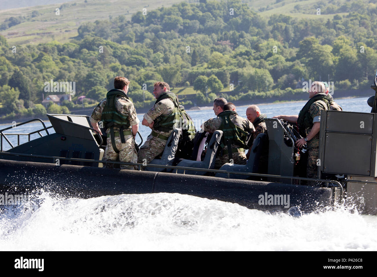 Royal marines offshore raiding craft hi-res stock photography and ...