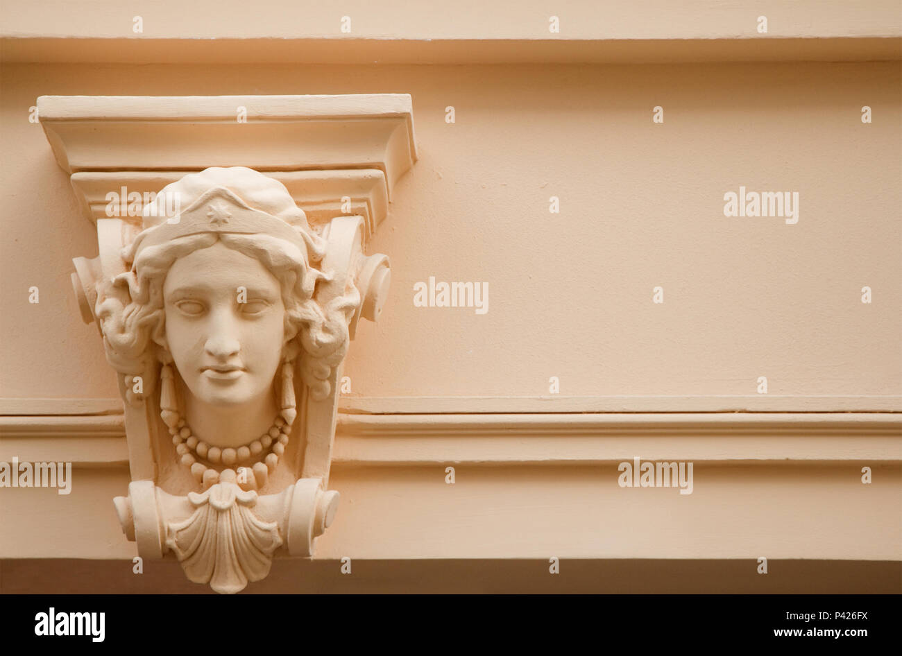antique sculpture on wall Stock Photo - Alamy