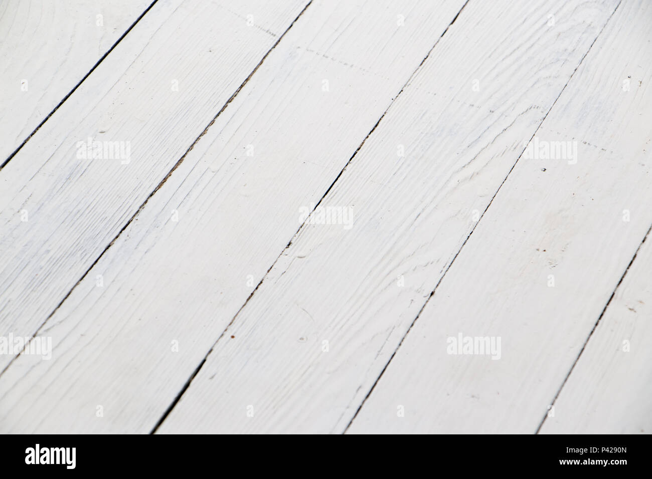 Close up white wooden table top with blank space use for products ...