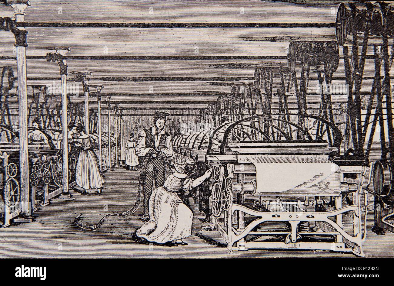 Textile mill girl hi-res stock photography and images - Alamy