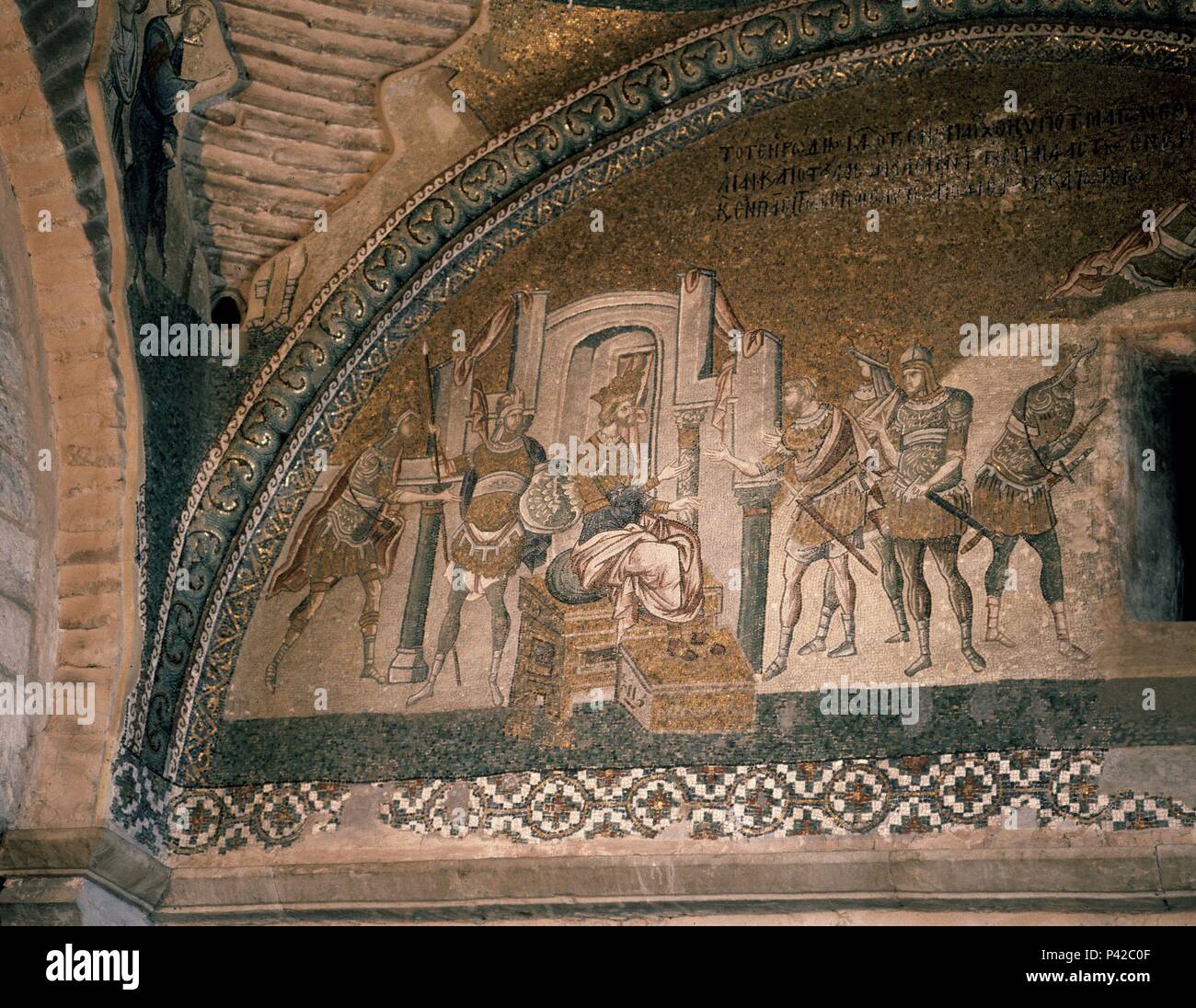 Byzantine soldier mosaic hi-res stock photography and images - Alamy