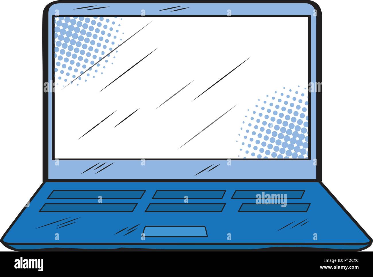 Retro laptop Stock Vector Images - Alamy