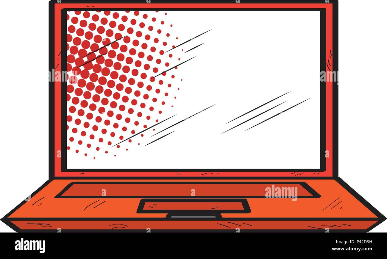 Retro laptop Stock Vector Images - Alamy