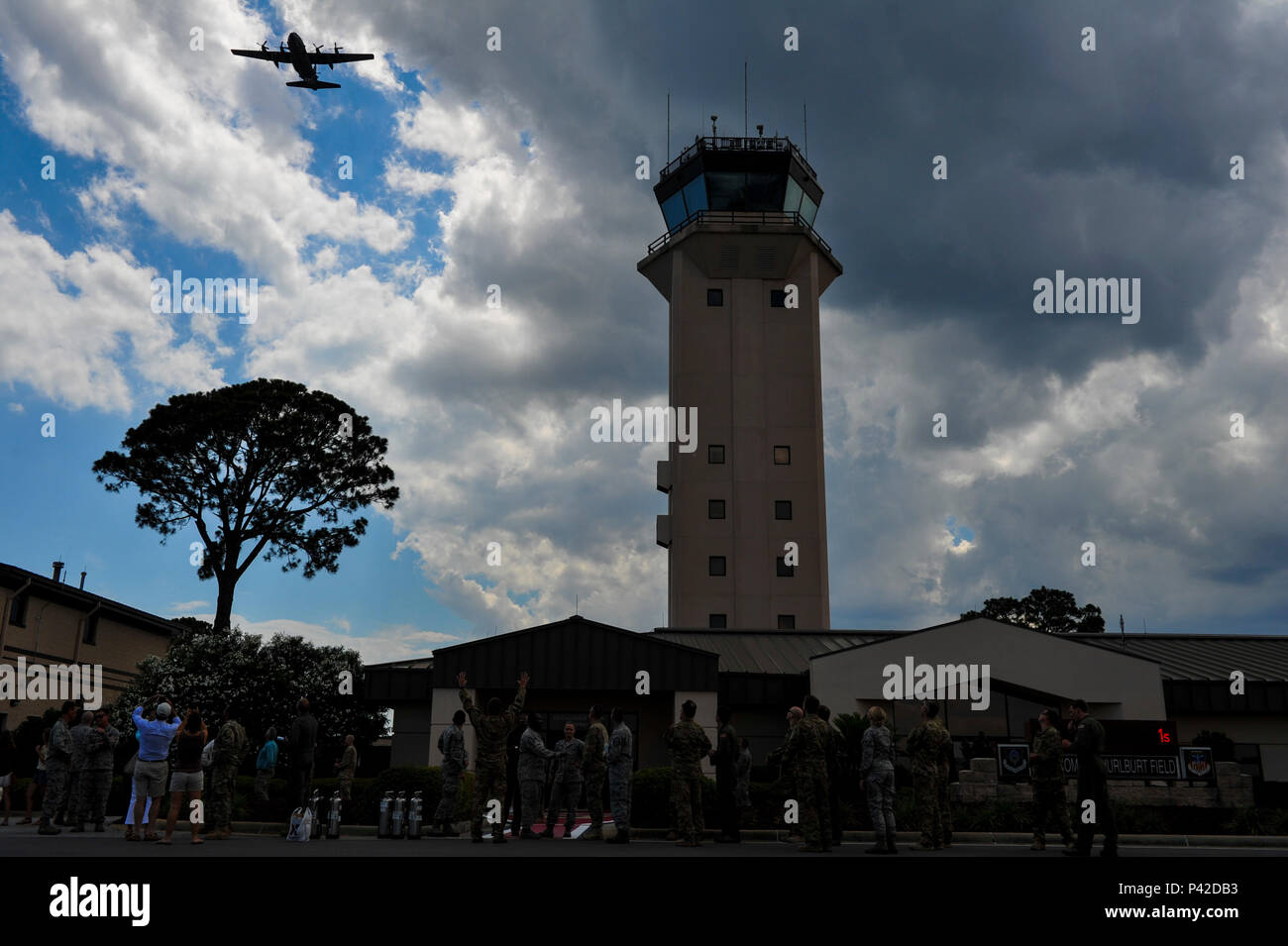 Airmen wave as Col. Sean Farrell, commander of the 1st Special ...