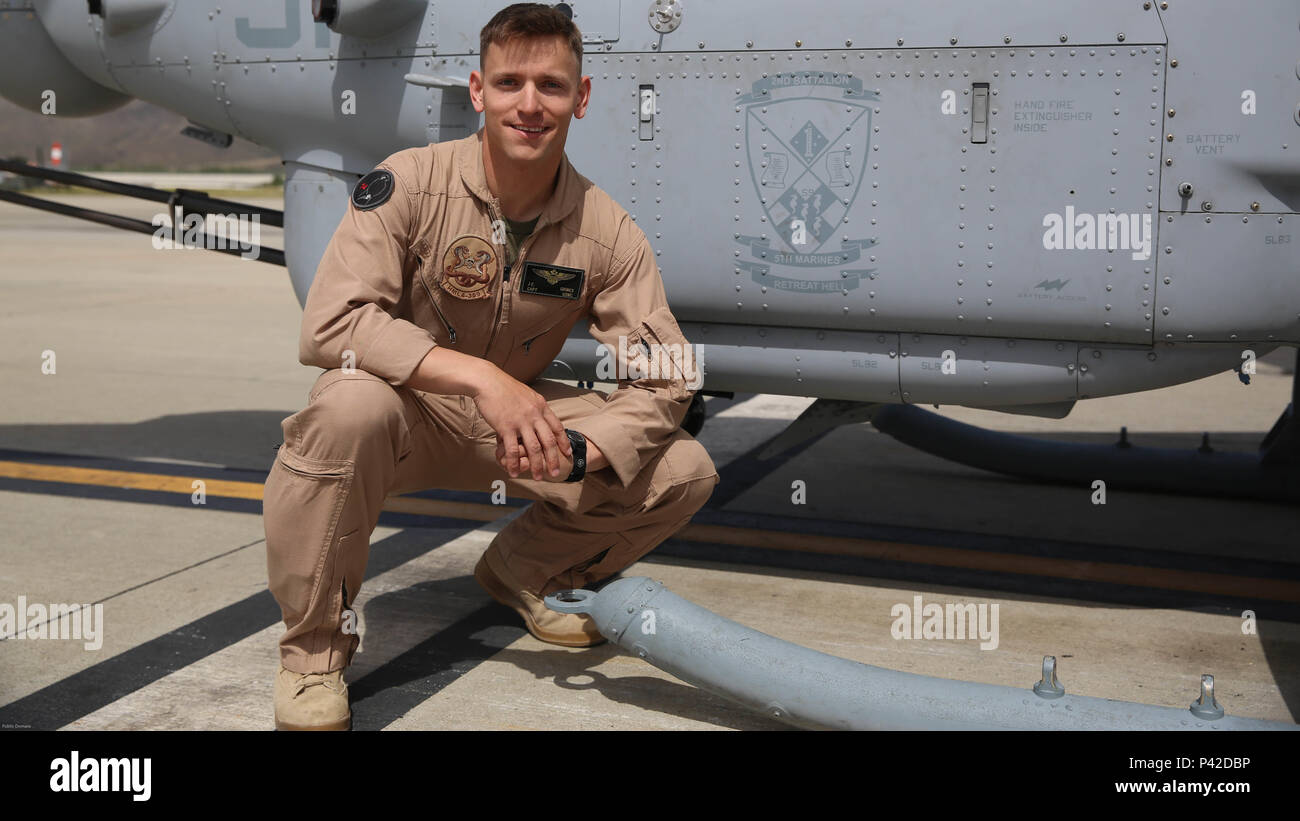 Capt. Jason Grimes, a UH-1Z Cobra pilot with Marine Light Attack ...