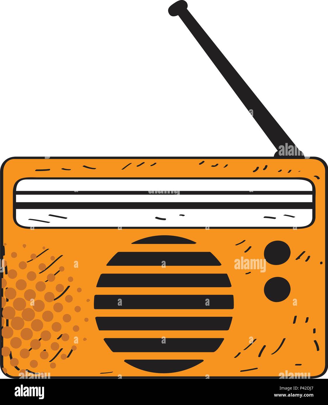 Isolated retro radio icon Stock Vector Image & Art - Alamy