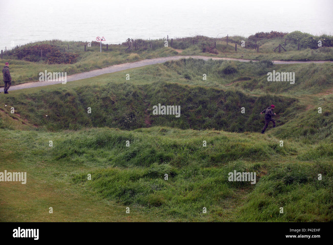 U.S. Army, Austrian, and German Soldiers visit Pointe du Hoc, France ...