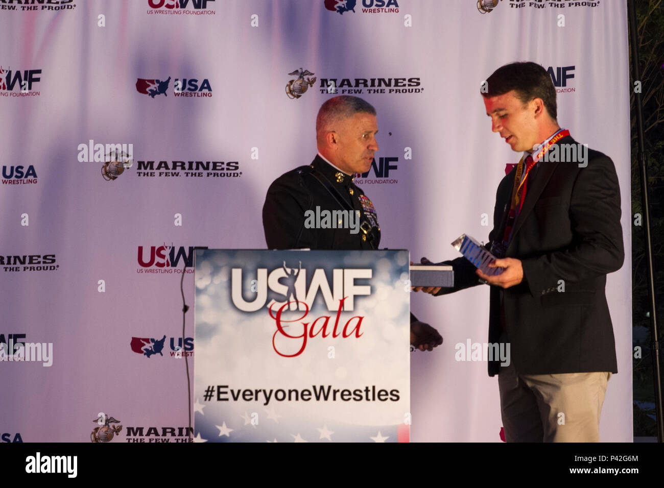 Brigadier Gen. Paul Kennedy presents Ryan Partridge the Excellence in ...