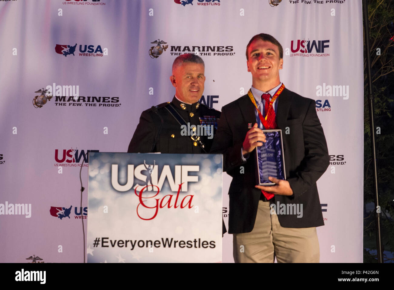Brigadier Gen. Paul Kennedy presents Ryan Partridge the Excellence in ...