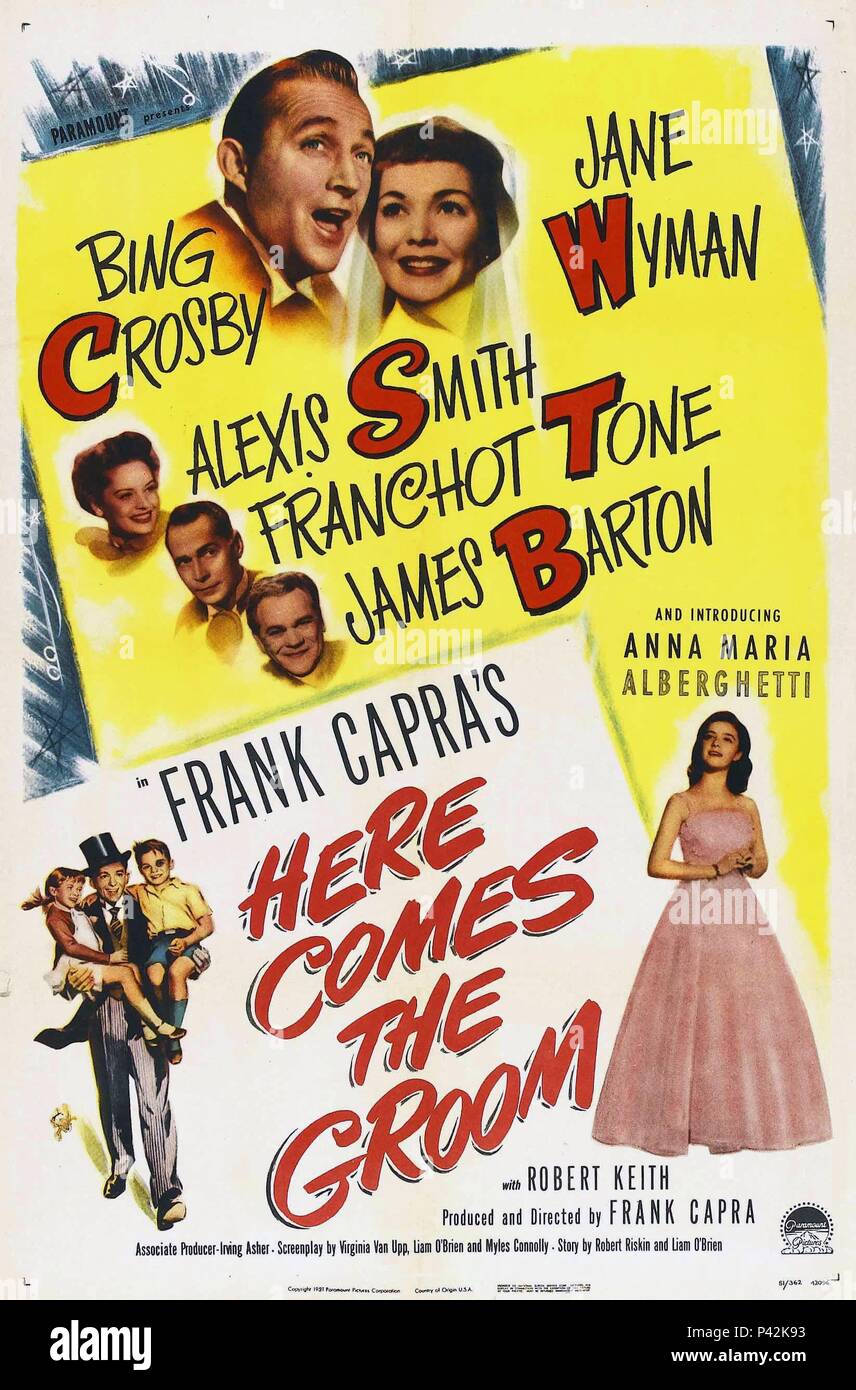 Original Film Title: HERE COMES THE GROOM. English Title: HERE COMES ...