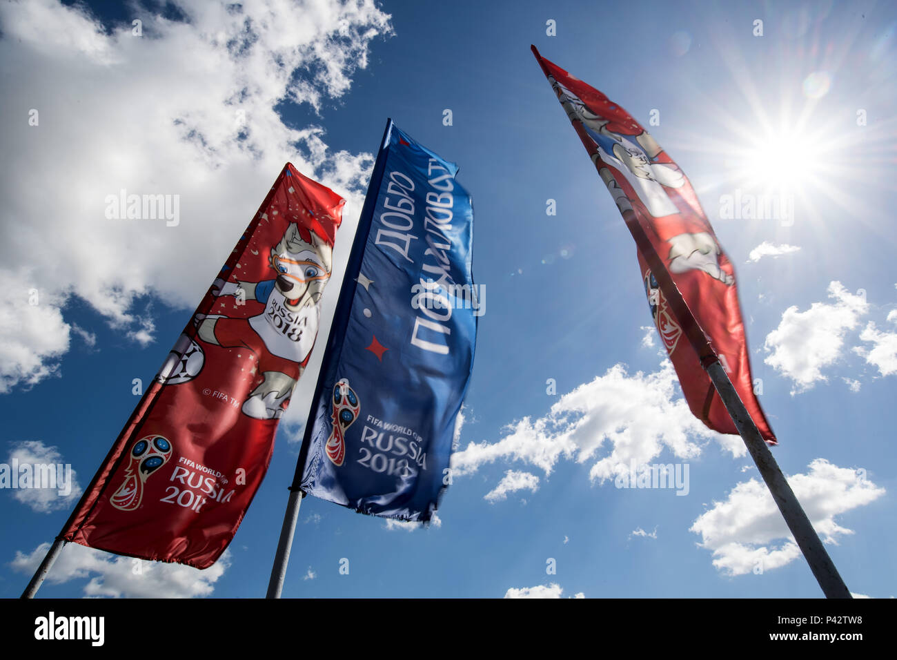 Banner advertising fifa soccer world hi-res stock photography and ...