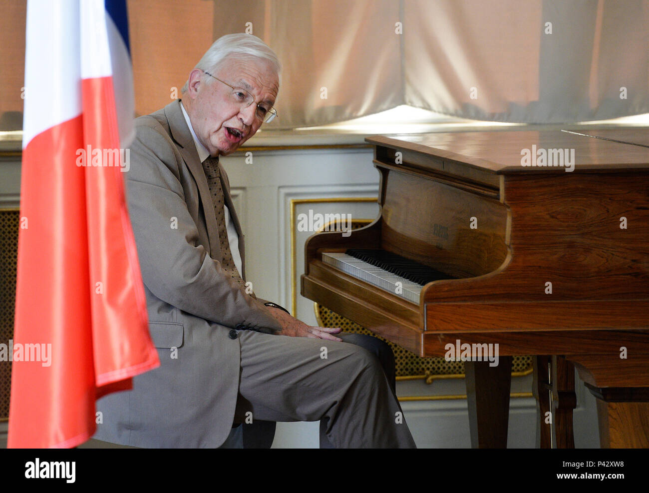 Prague, Czech Republic. 20th June, 2018. French Nobel Prize winners ...