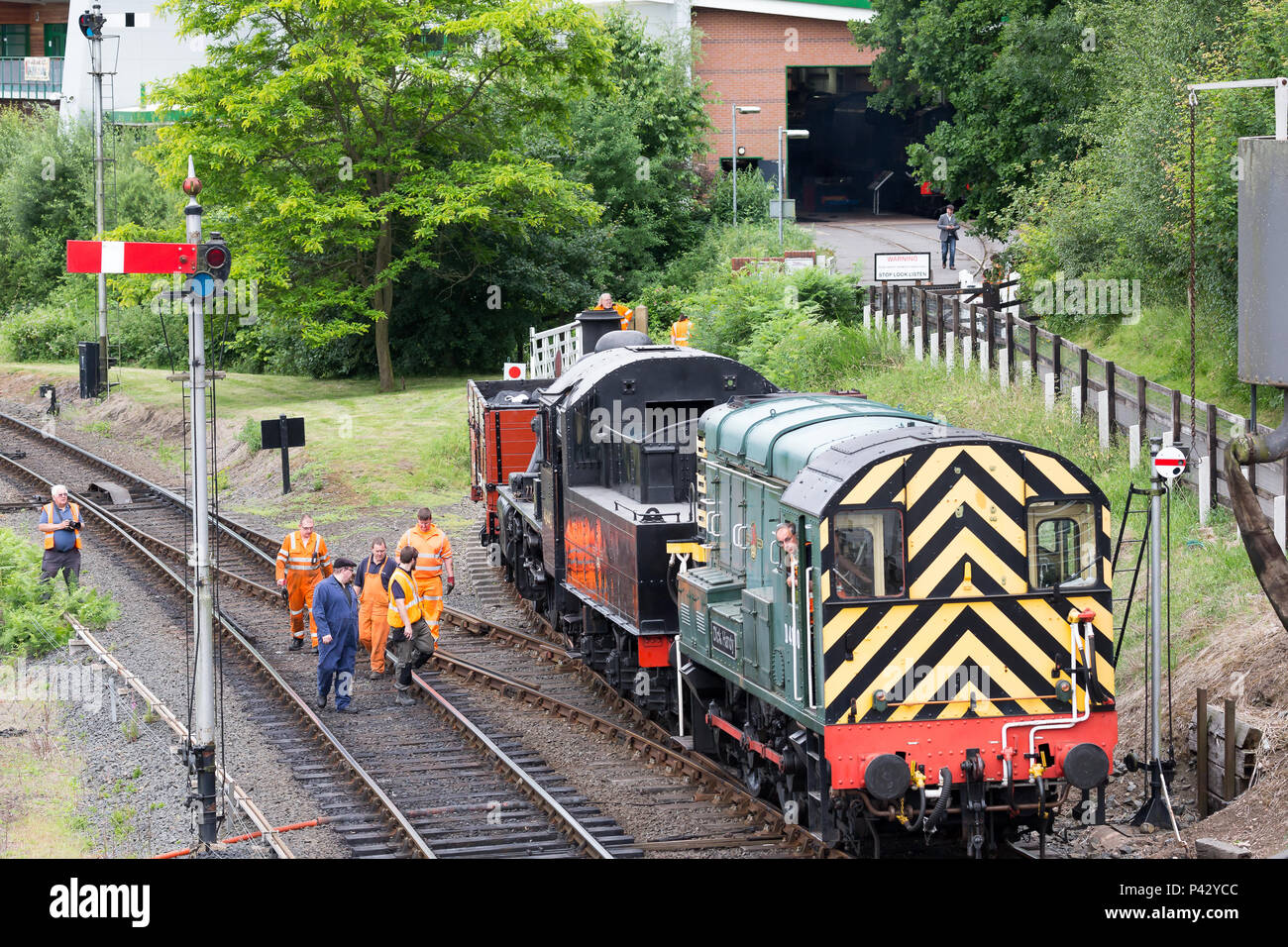 Highley, UK. 20th June, 2018. There is plenty of pulling and shunting ...