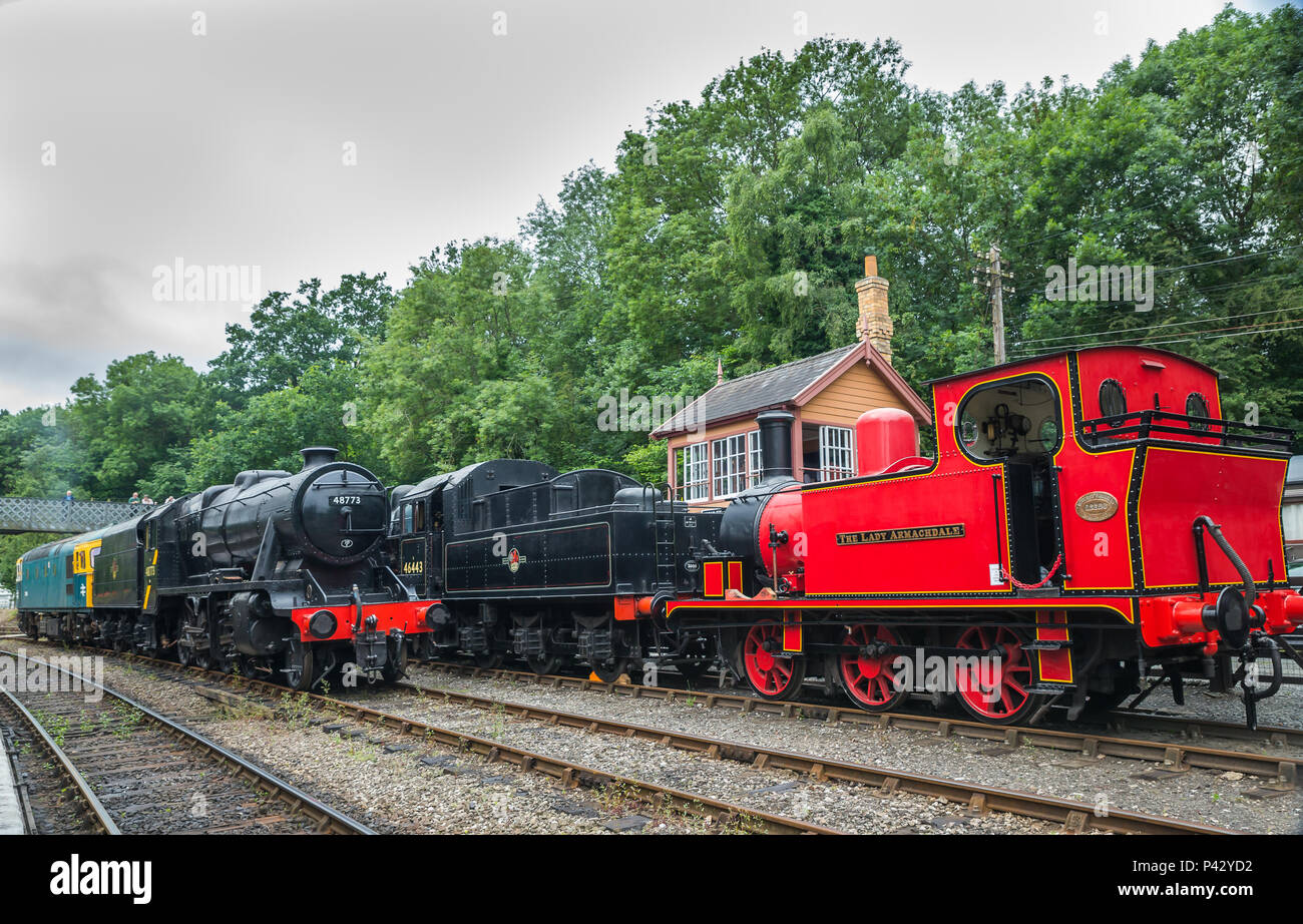 Highley, UK. 20th June, 2018. There is plenty of pulling and shunting ...