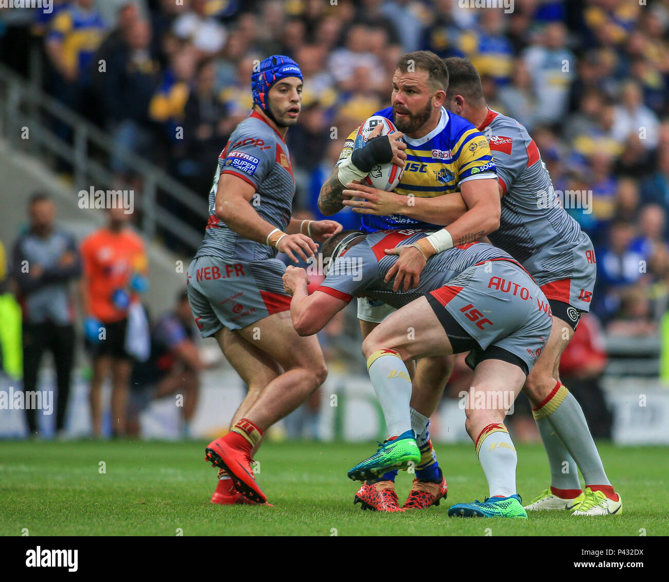Leeds, UK. 20 June 2018. Betfred Super League, Leeds Rhinos v Catalans ...