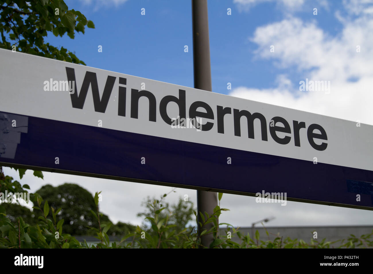 Windermere Railway Station, Lake District, UK. 20th June, 2018 ...