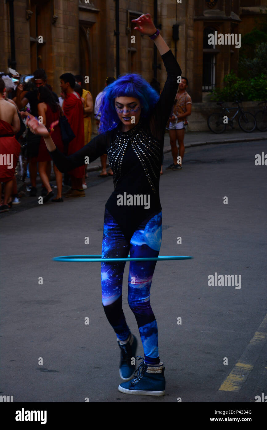 cambridge uk, 2018-06-20, Kings college May Ball was a fancy dress ...