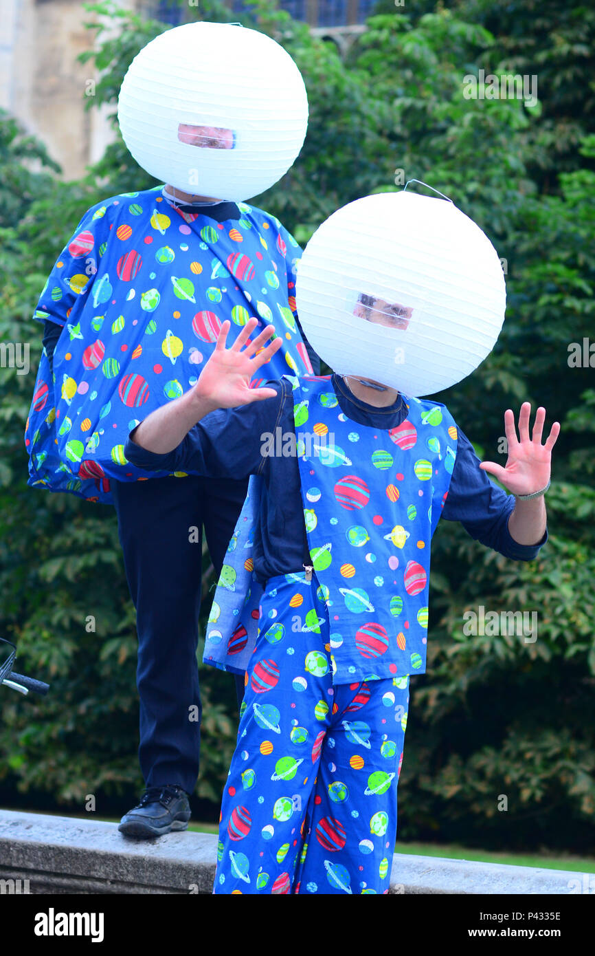 cambridge uk, 2018-06-20, Kings college May Ball was a fancy dress ...