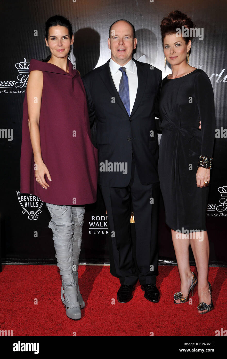 His Serene Highness Prince Albert II of Monaco with Angie Harmon and ...