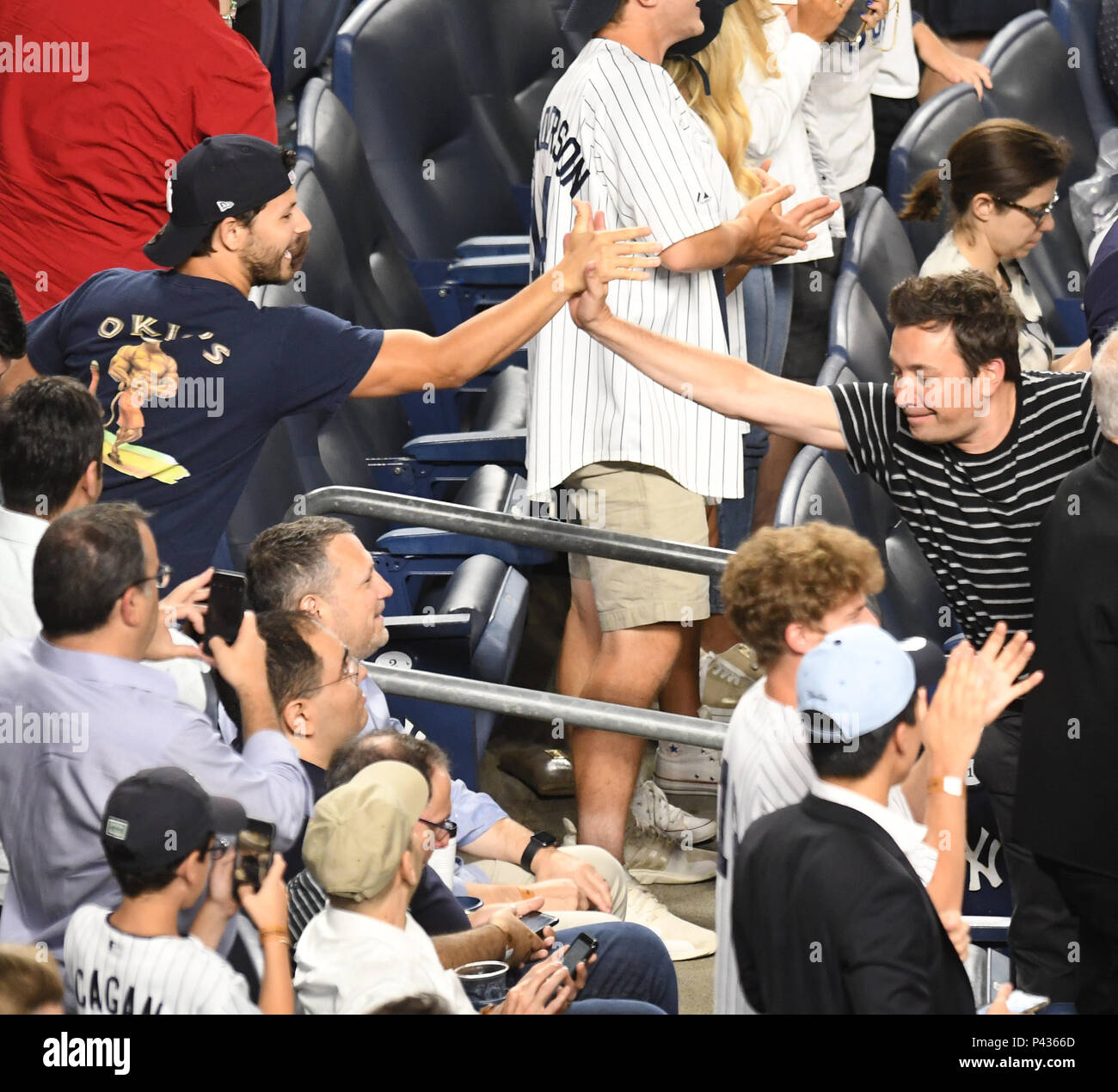 Bronx, NY, USA. 20th June, 2018. Jimmy Fallon attends Yankees vs ...