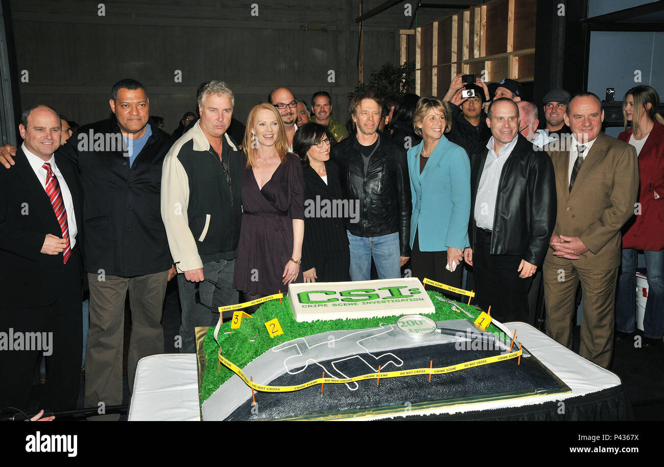 CSI celebrate their 200 Episode at the on the Universal Studio Lot in ...