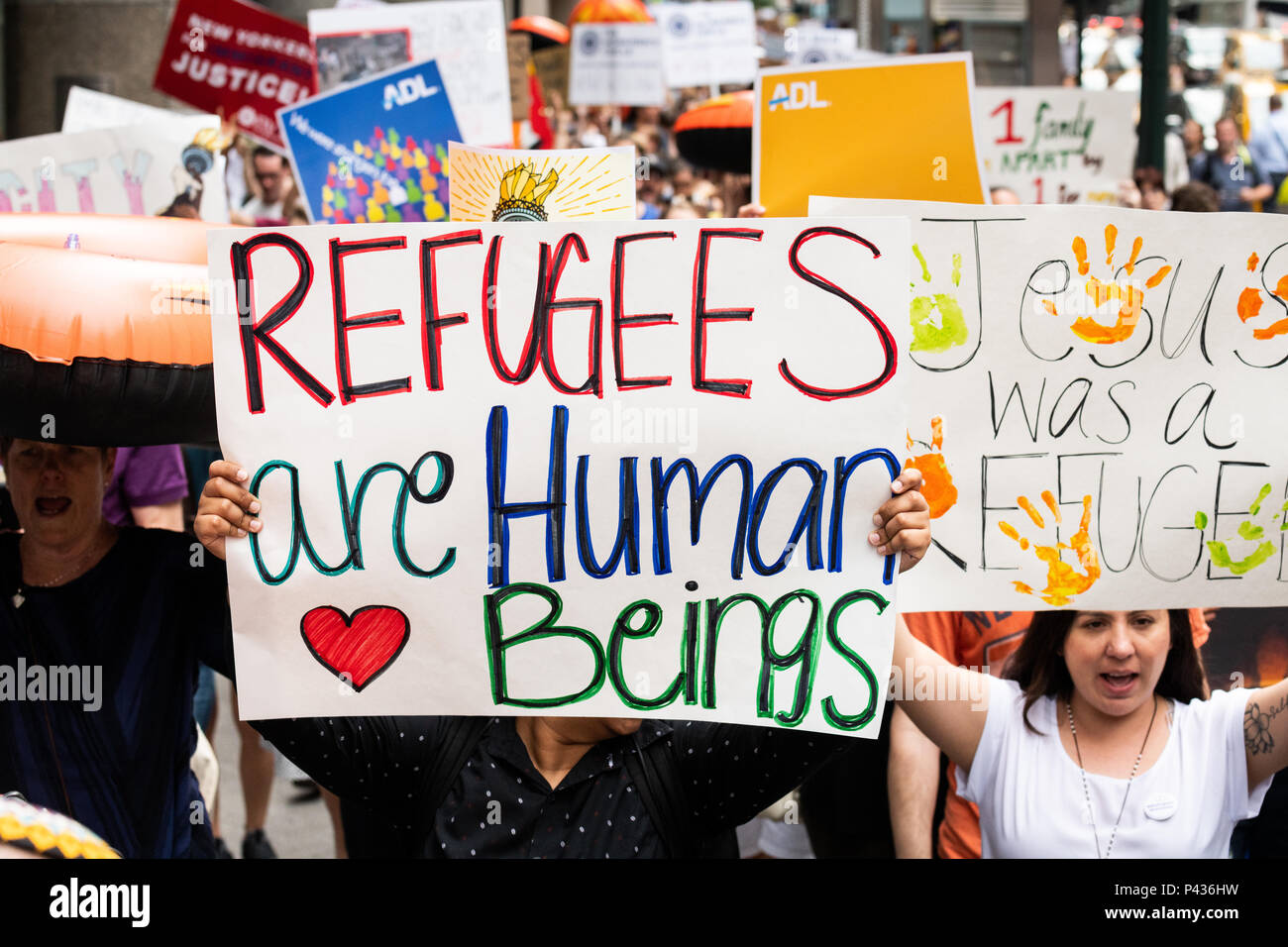 Participants Seen Holding Placards During The March Thousands Took