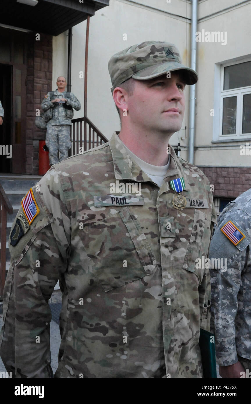 Sgt. Noah M. Paul, with the 364th Expeditionary Sustainment Command, is ...