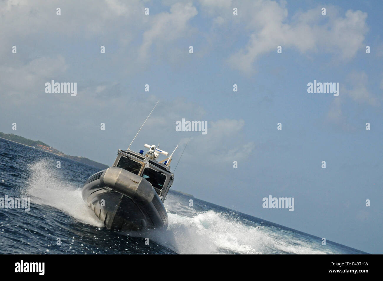 A 33-foot SAFE patrol boat belonging to the Coast Guard of Grenada ...