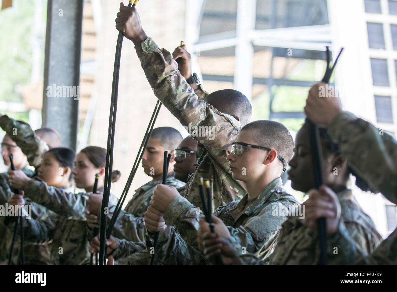 Soldiers in Basic Combat Training with Co. A, 2nd Bn., 13th Inf. Reg ...