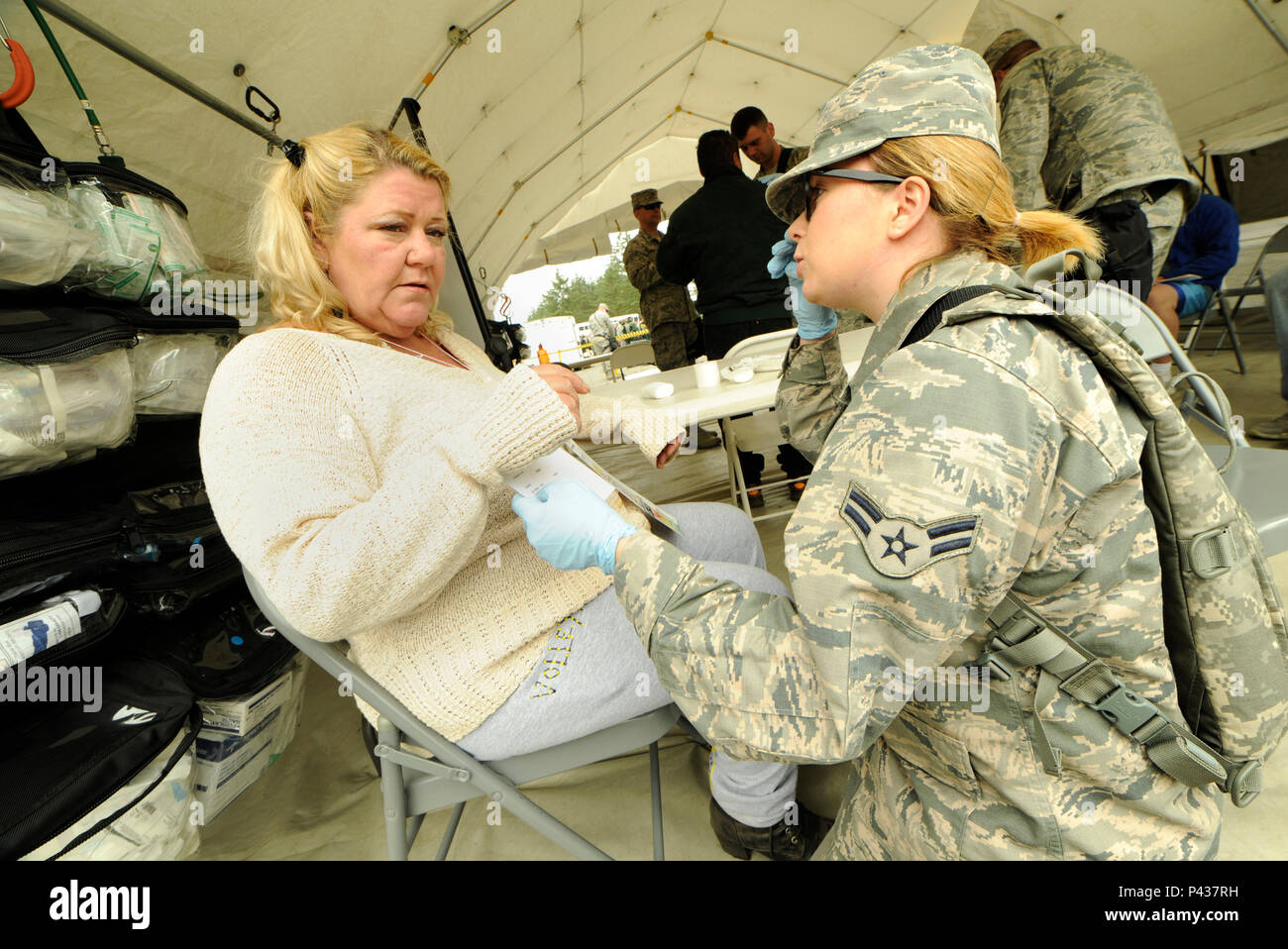 Kentucky Air National Guard Airman 1st Class Shelby Coyne, assigned to ...