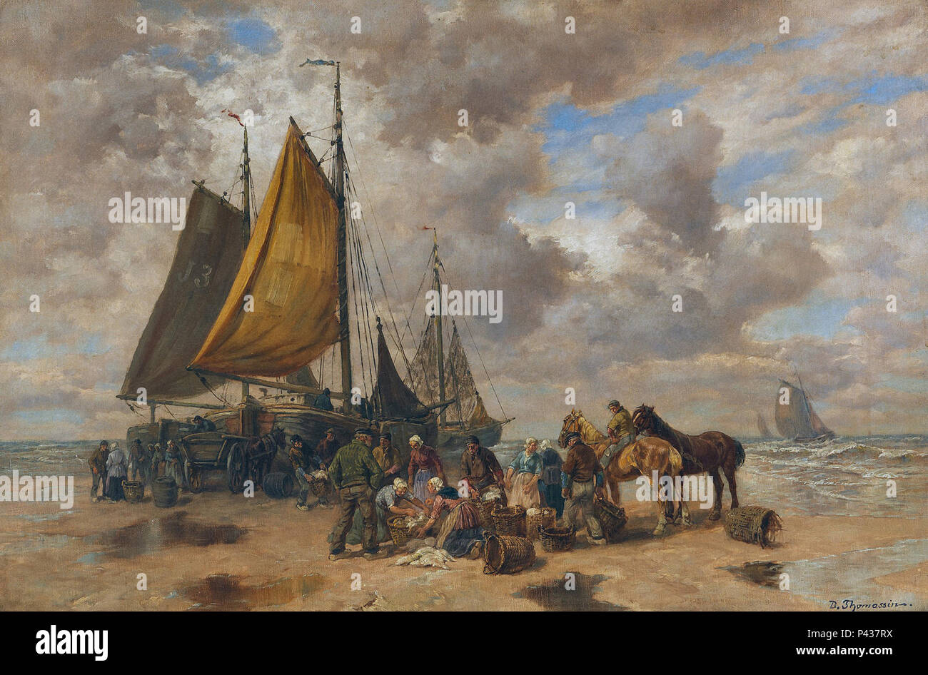 Thomassin Désiré - Fischer Am Meer Stock Photo - Alamy